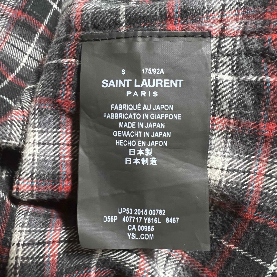 SAINT LAURENT - SAINT LAURENT PARIS 16SS チェックシャツの SAINT LAURENT - SAINT LAURENT PARIS 16SS チェックシャツの