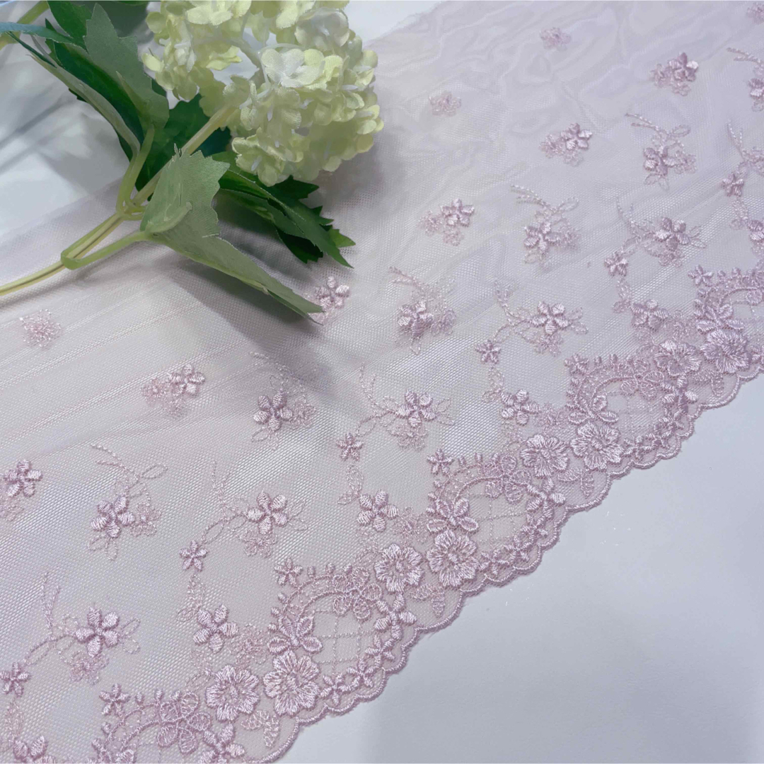 s974 3m 花柄 ピンク 可愛い 上品 刺繍レース生地 レースの通販 s974 3m 花柄 ピンク 可愛い 上品 刺繍レース生地 レースの通販