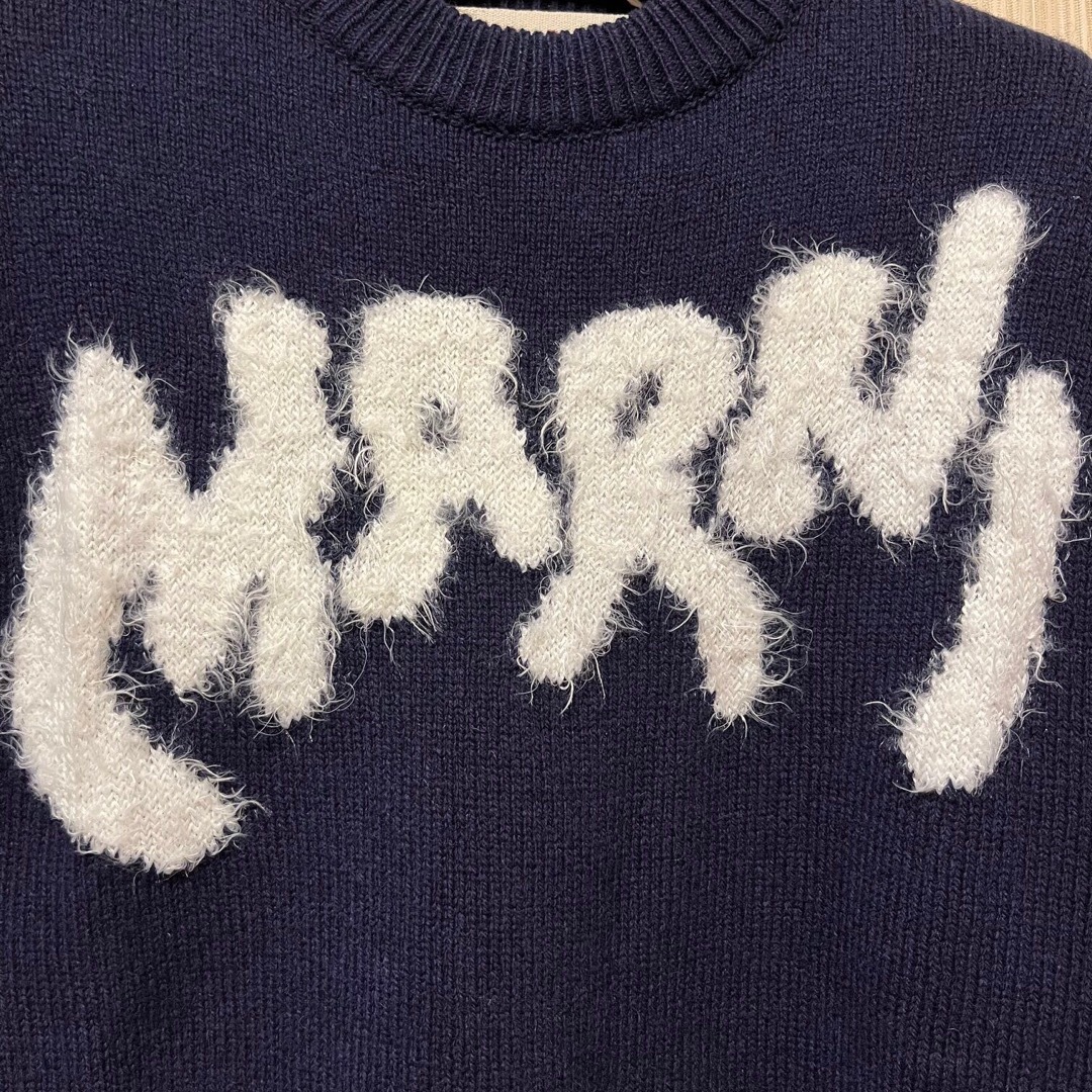 MARNI - MARNI NAVY KNIT ニット SUGA着用の通販 by Ichika's MARNI - MARNI NAVY KNIT ニット SUGA着用の通販 by Ichika's