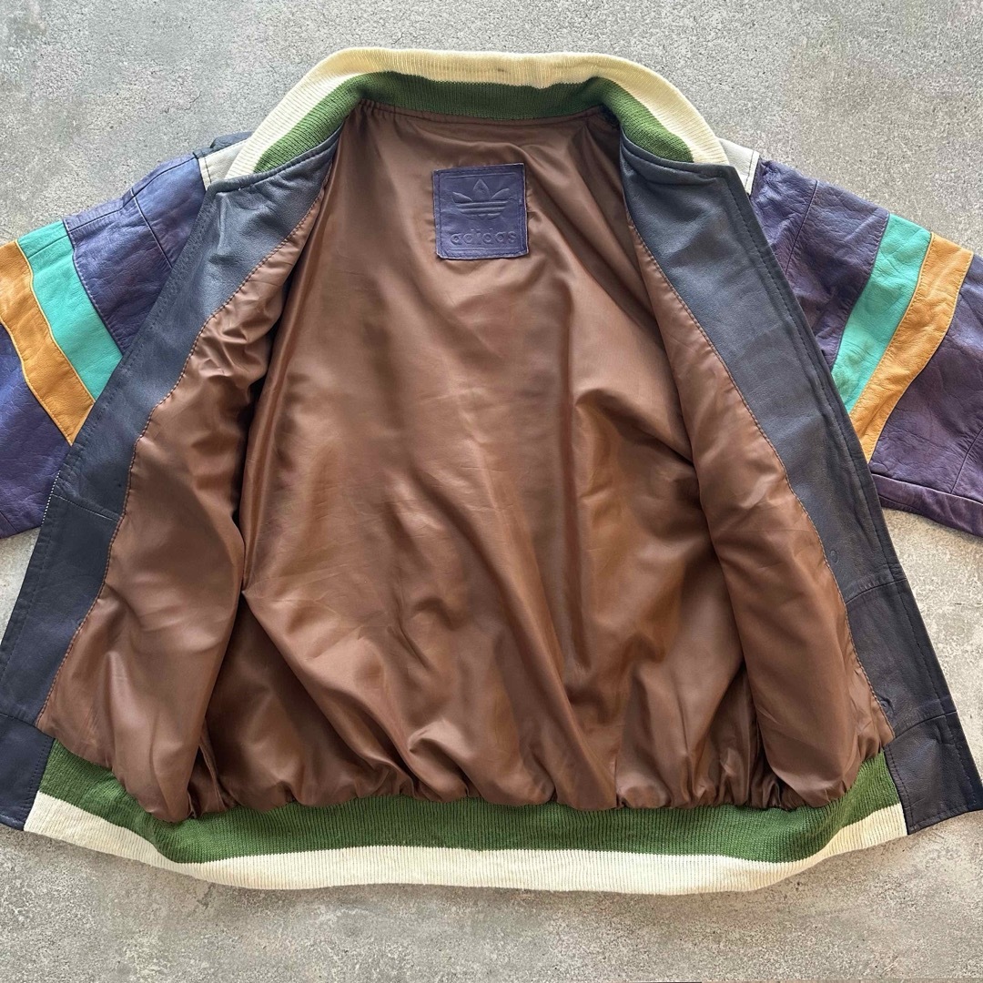 adidas - 【希少】80's adidas vintage 本革レザージャケットの adidas - 【希少】80's adidas vintage 本革レザージャケットの