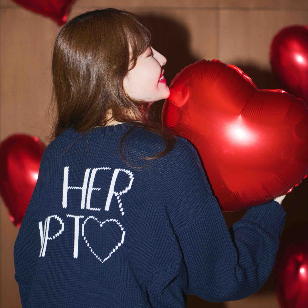 Her lip to - herlipto Share The Love Knit Topの通販 by s Her lip to - herlipto Share The Love Knit Topの通販 by s