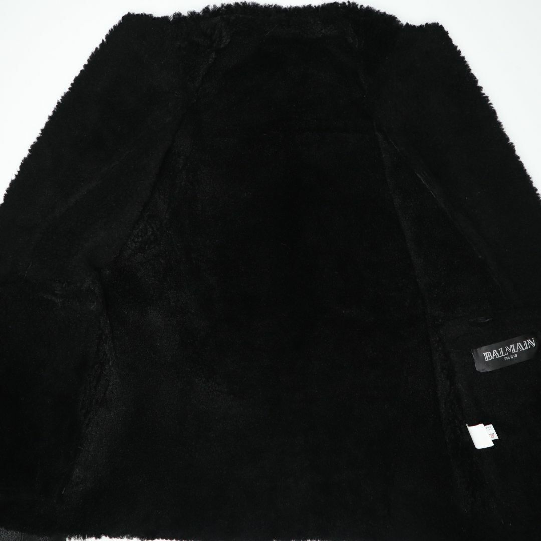 BALMAIN - BALMAIN HOMME ムートンレザーライダース 46 バイカー BALMAIN - BALMAIN HOMME ムートンレザーライダース 46 バイカー