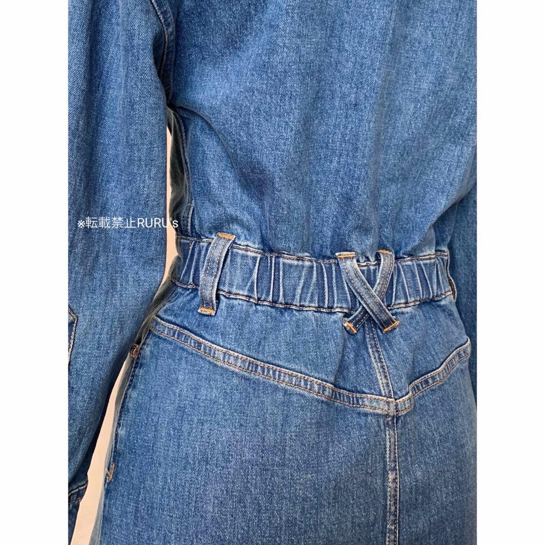 新品 alice+olivia 2way デニムシャツワンピース リベットボタン 新品 alice+olivia 2way デニムシャツワンピース リベットボタン