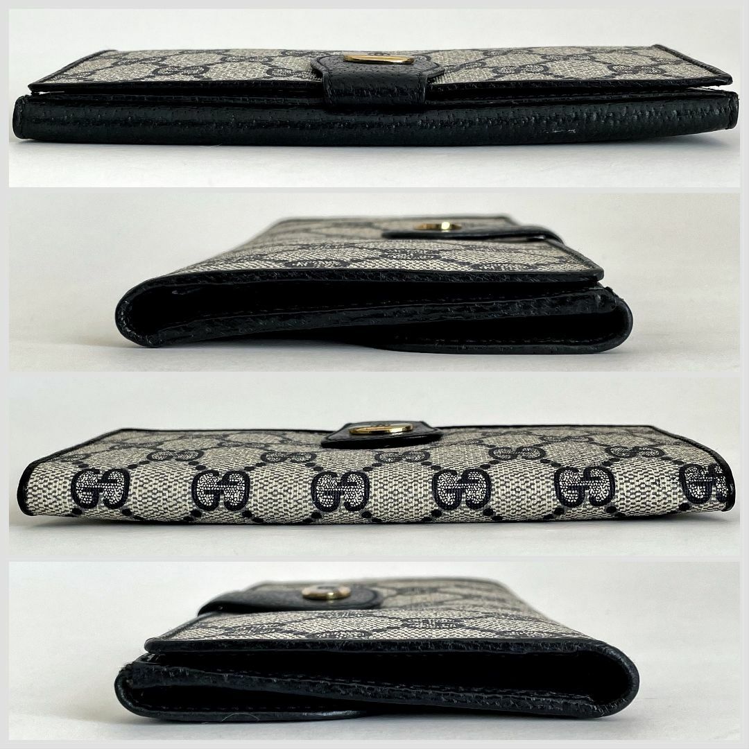 GUCCI - Gucci オールドグッチ GGスプリーム Wホック 長財布 GUCCI - Gucci オールドグッチ GGスプリーム Wホック 長財布