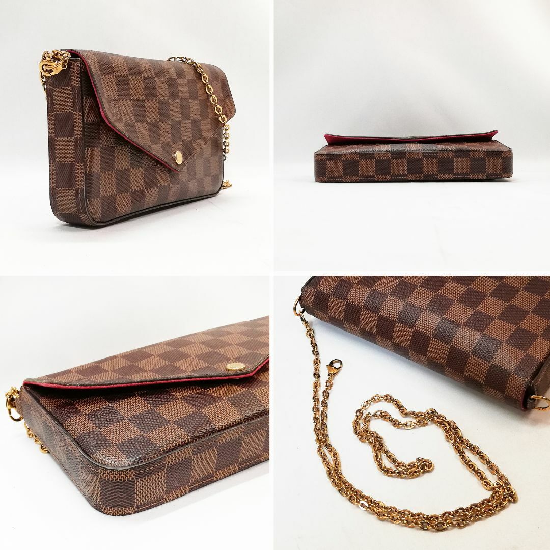 良品】ルイ・ヴィトン(ダミエ)ポシェット・フェリシー ミニ 良品】ルイ・ヴィトン(ダミエ)ポシェット・フェリシー ミニ