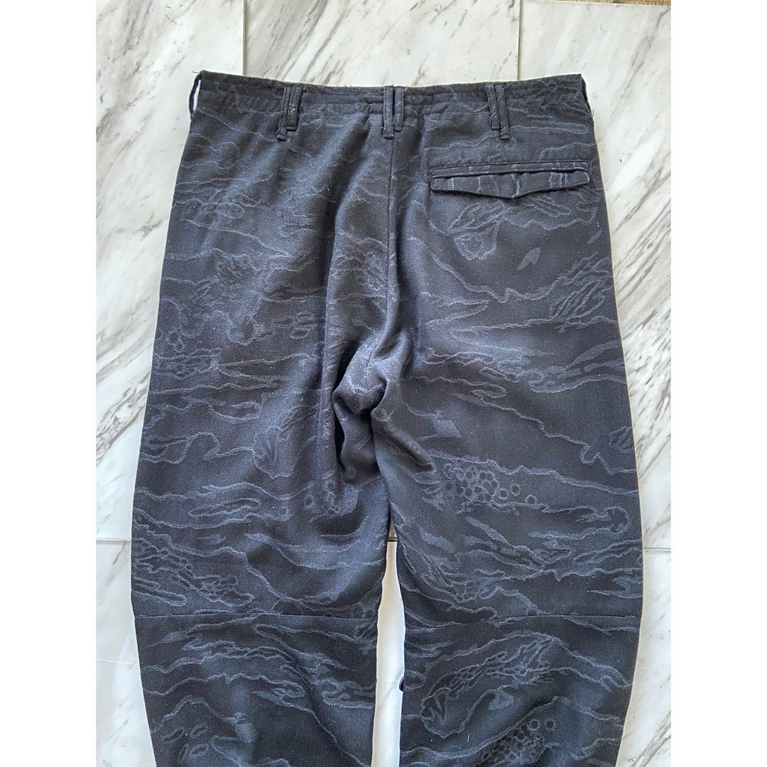 希少 maharishi 3way ジャガード織 黒 ブラックタイガーカモパンツ 希少 maharishi 3way ジャガード織 黒 ブラックタイガーカモパンツ