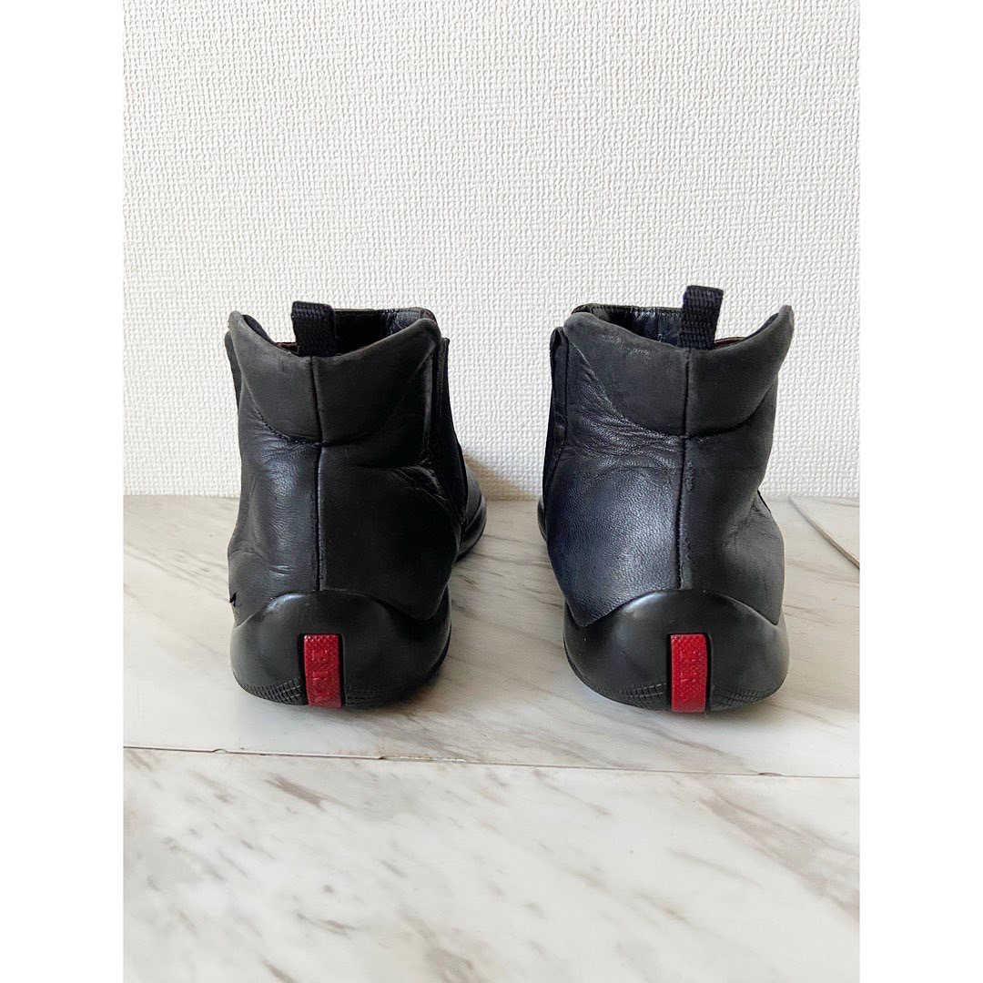 希少モデル vintage 90s 00s prada ブラックサイドゴアブーツ ブーツ 希少モデル vintage 90s 00s prada ブラックサイドゴアブーツ ブーツ