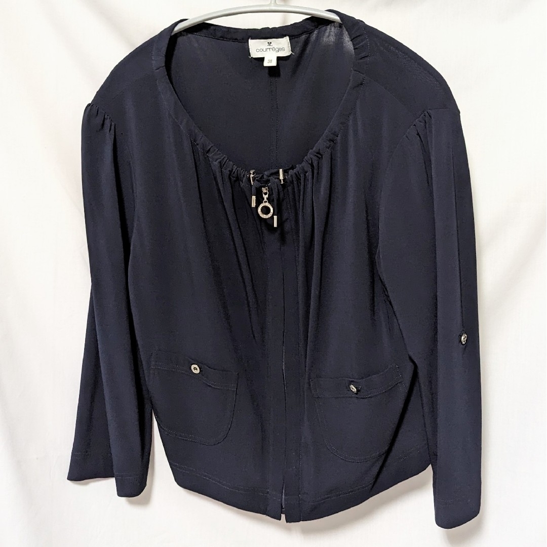 Courreges - 新品 未使用 courreges ジップアップレーヨン Courreges - 新品 未使用 courreges ジップアップレーヨン