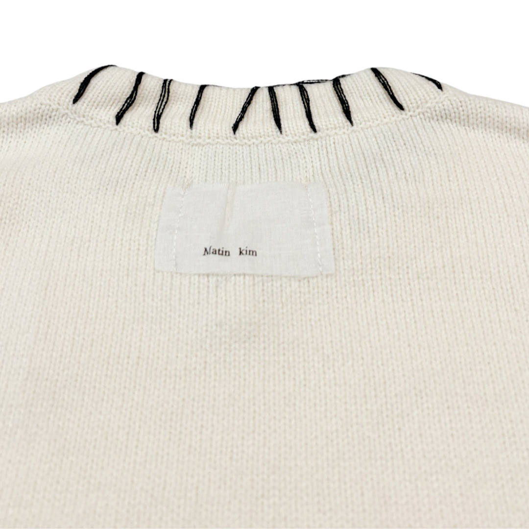 新品】Matin kim マーティンキム ロゴ ニット セーター 日本未 新品】Matin kim マーティンキム ロゴ ニット セーター 日本未