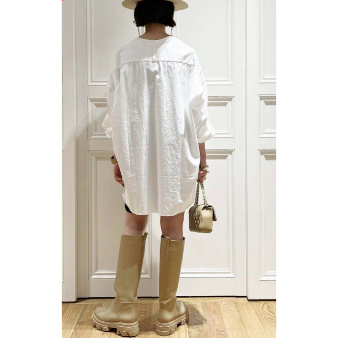 OHGA GATHER BLOUSE ギャザーブラウス ホワイト OHGA GATHER BLOUSE ギャザーブラウス ホワイト