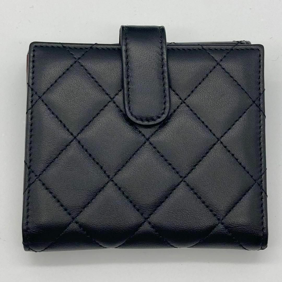 CHANEL - ☆SSS級美品☆ シャネル Wホック財布 マトラッセ CHANEL - ☆SSS級美品☆ シャネル Wホック財布 マトラッセ