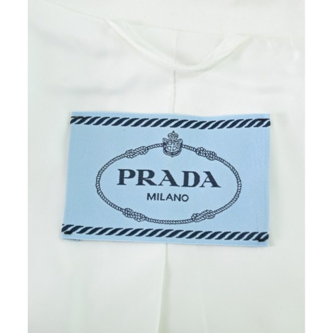 PRADA - PRADA プラダ ステンカラーコート 40(M位) 白 【古着 PRADA - PRADA プラダ ステンカラーコート 40(M位) 白 【古着