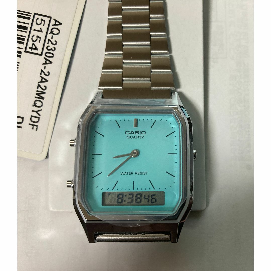 CASIO ターコイズブルー AQ-230A-2A2 チープカシオ CASIO ターコイズブルー AQ-230A-2A2 チープカシオ