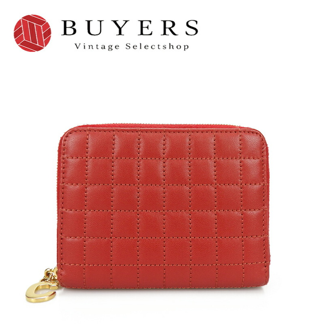CELINE - 【中古】セリーヌ コンパクトジップウォレット CELINE CELINE - 【中古】セリーヌ コンパクトジップウォレット CELINE
