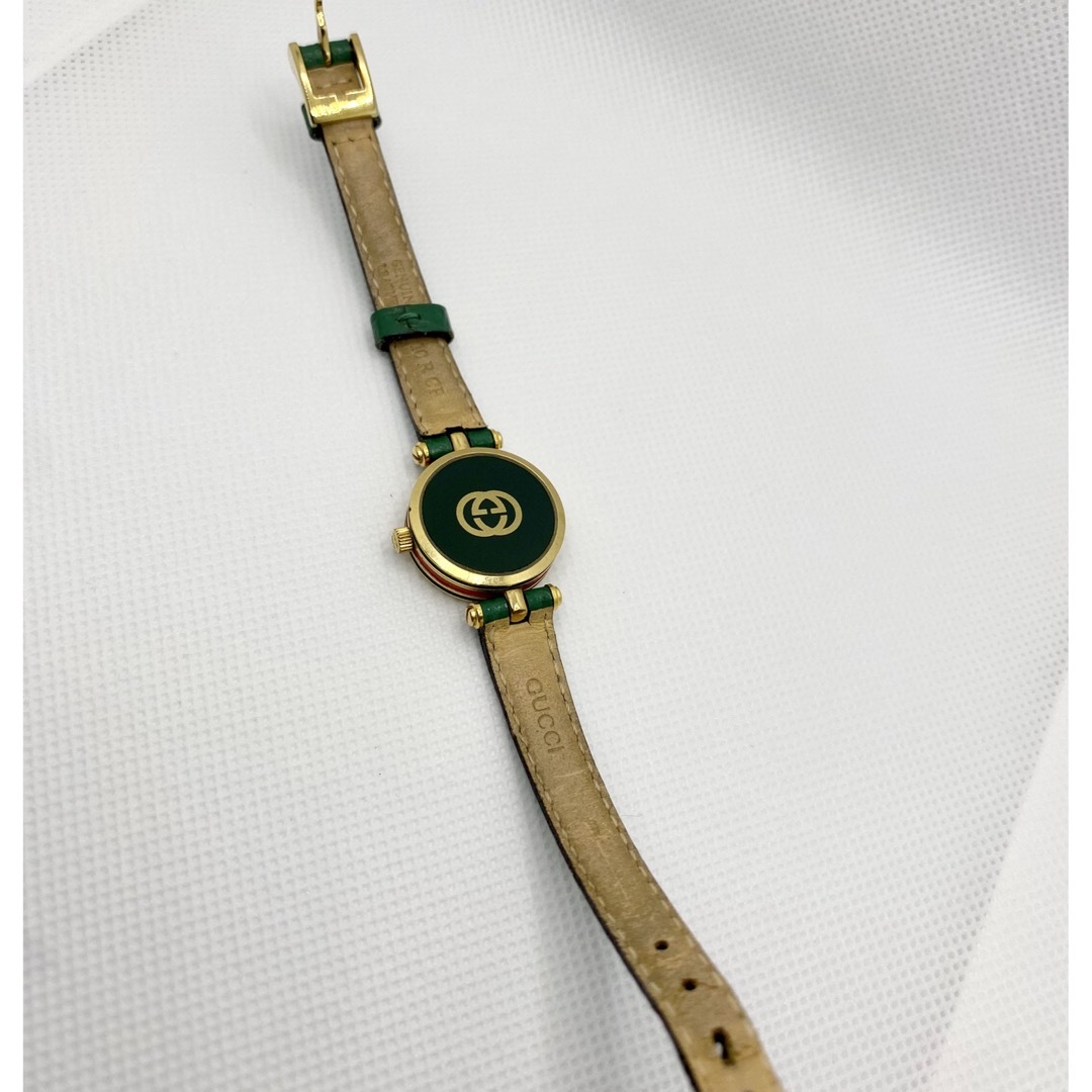 GUCCI - GUCCI グッチ シェリーライン ラウンド QZ 白文字盤 GUCCI - GUCCI グッチ シェリーライン ラウンド QZ 白文字盤