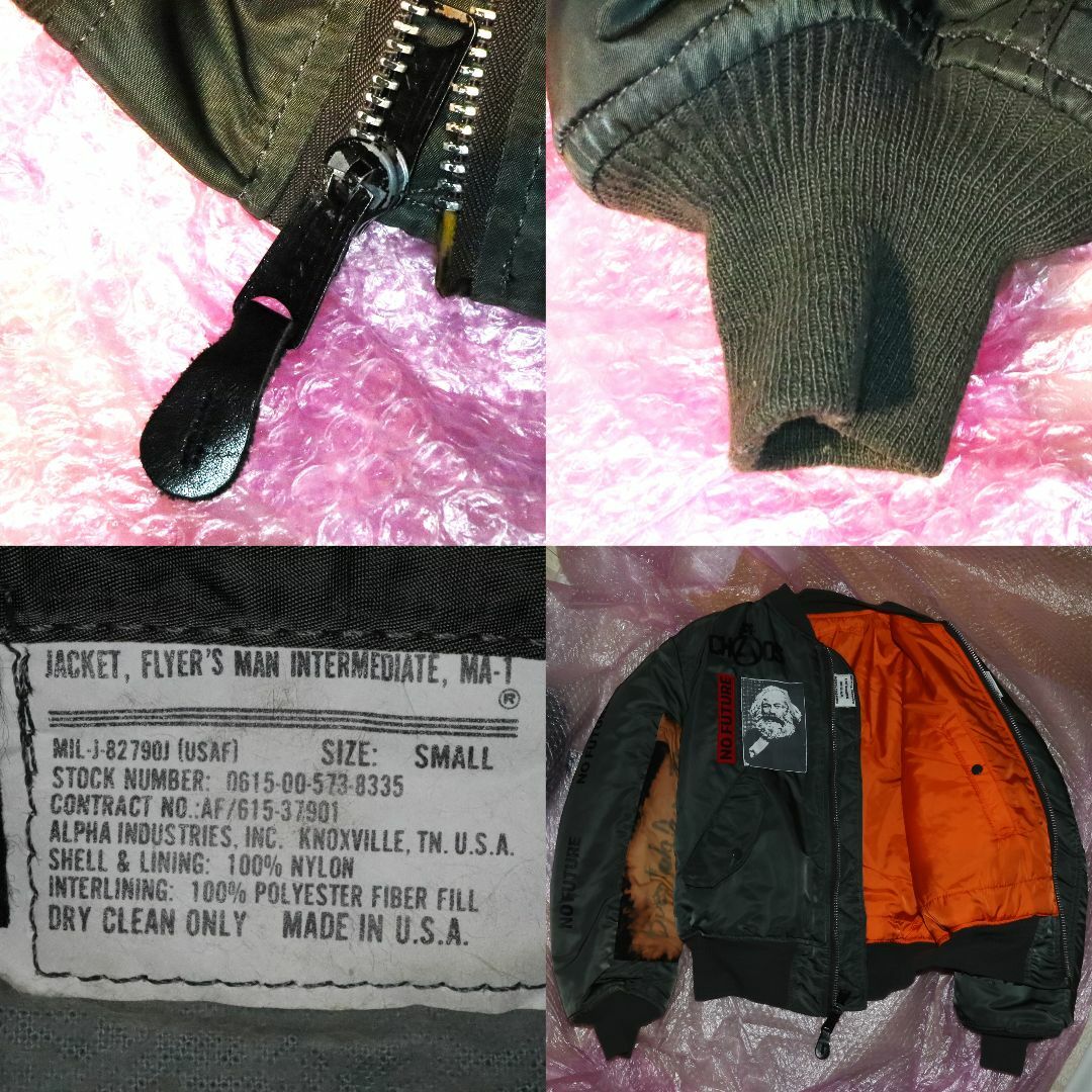 ANARCHYアナーキーALPHAアルファMA-1米国製MADE in USA ANARCHYアナーキーALPHAアルファMA-1米国製MADE in USA