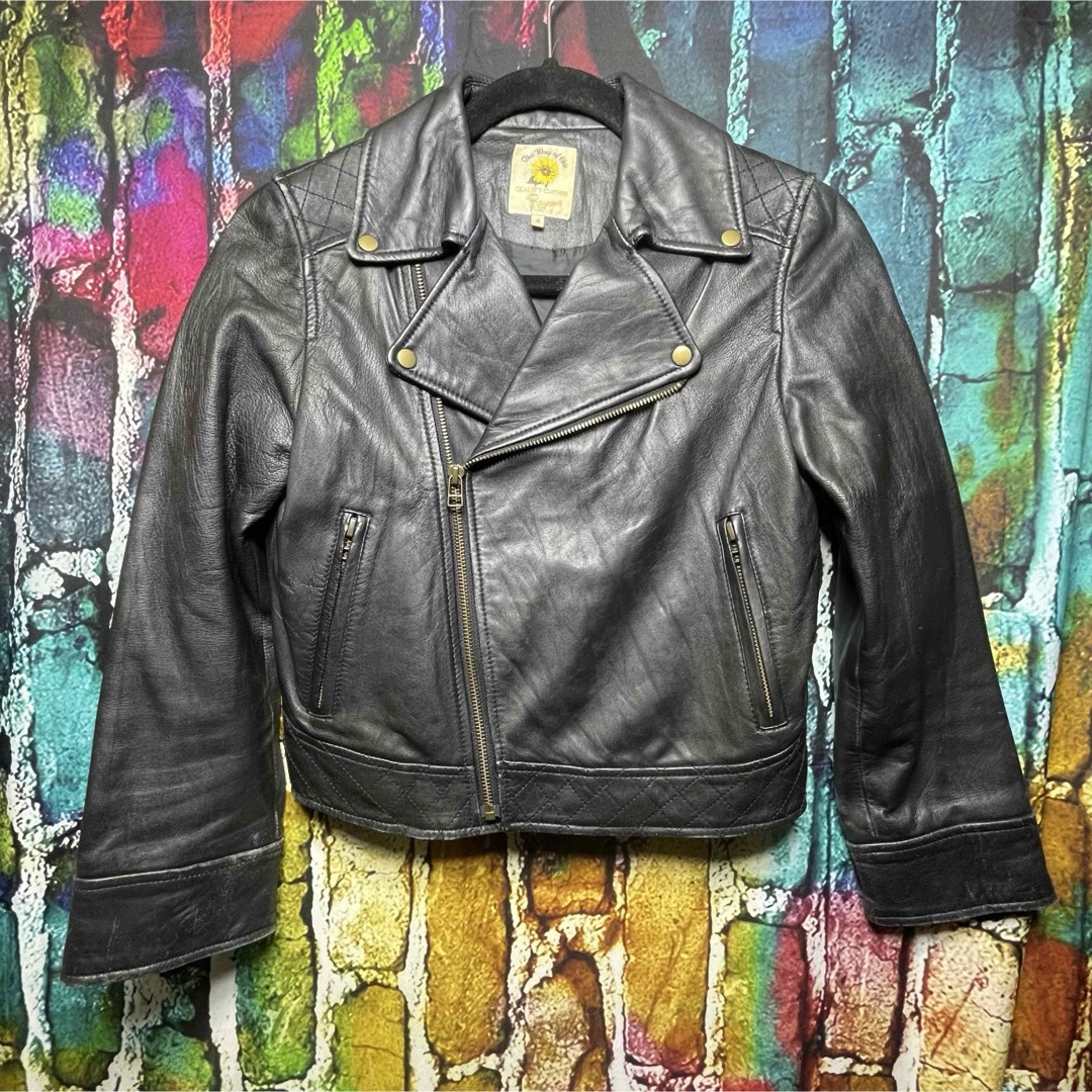 Ray BEAMS レイビームス レザーライダースジャケット size 0 Ray BEAMS レイビームス レザーライダースジャケット size 0