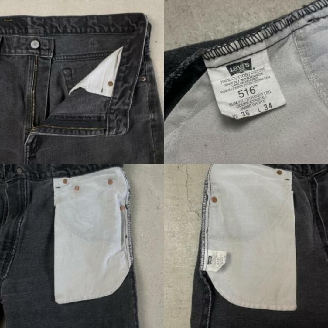 Levi's - 90年代 カナダ製 Levi's リーバイス 516 ブラック Levi's - 90年代 カナダ製 Levi's リーバイス 516 ブラック