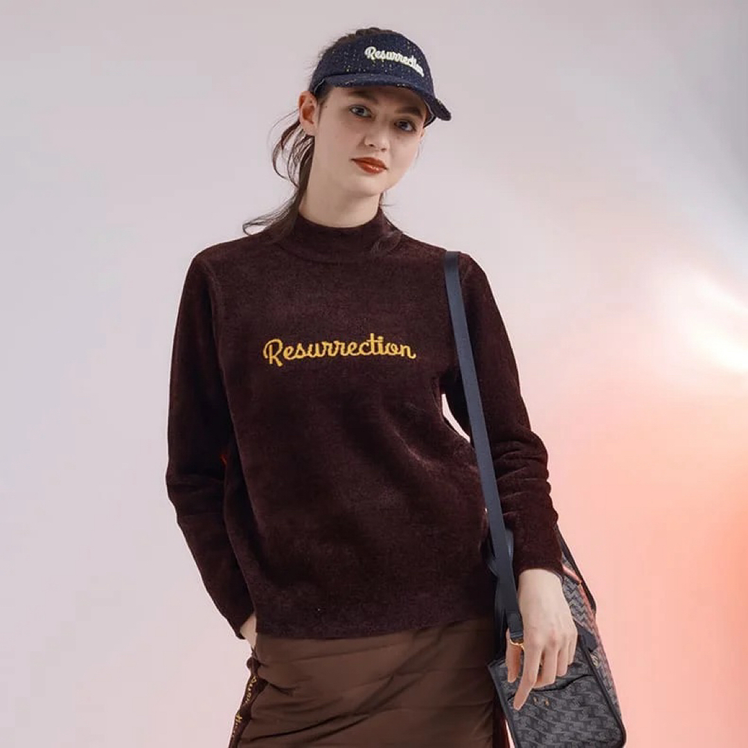 レザレクション ロゴジャガードモックネックニット カラー レザレクション ロゴジャガードモックネックニット カラー