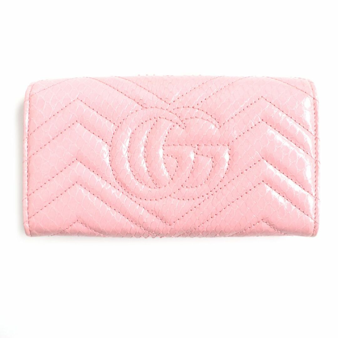 グッチ(GUCCI) GGマーモント ラウンドファスナー/長財布 ピンク グッチ(GUCCI) GGマーモント ラウンドファスナー/長財布 ピンク