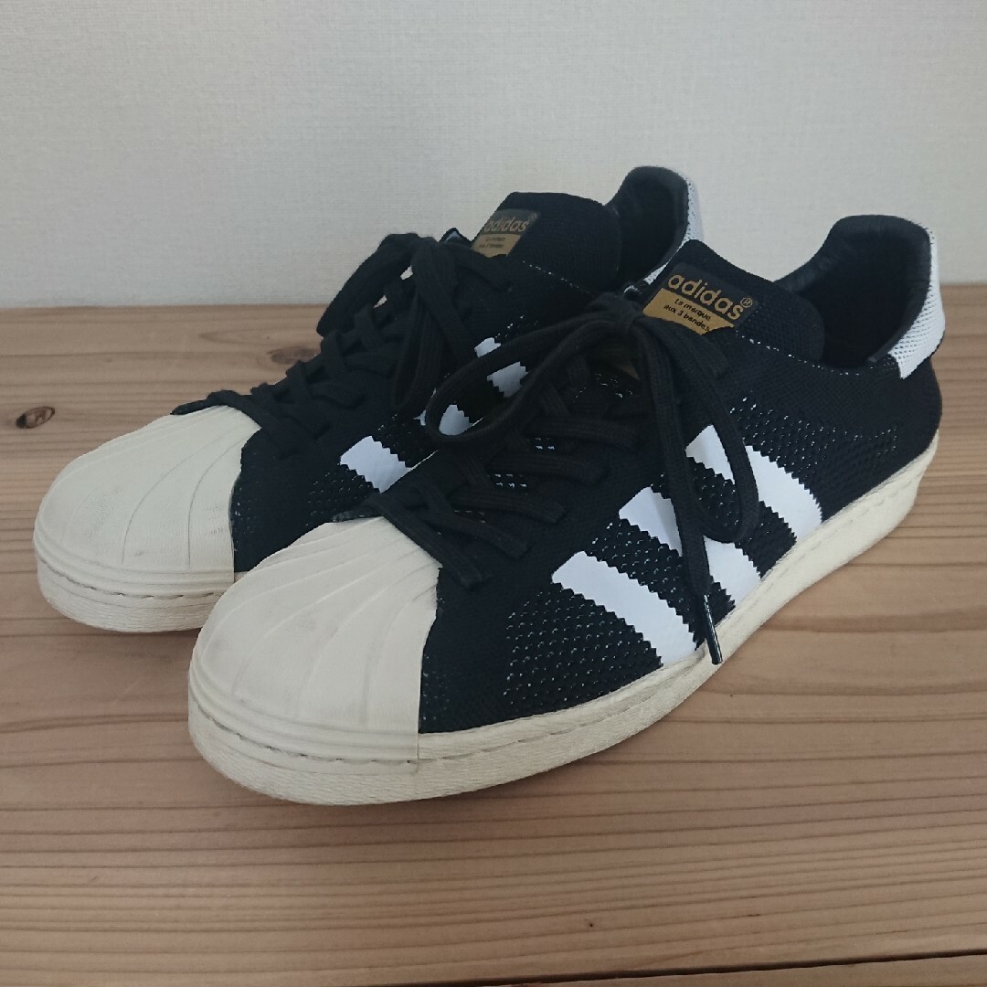 adidas - adidas スーパースター 80S プライムニット 黒 【27.5 adidas - adidas スーパースター 80S プライムニット 黒 【27.5
