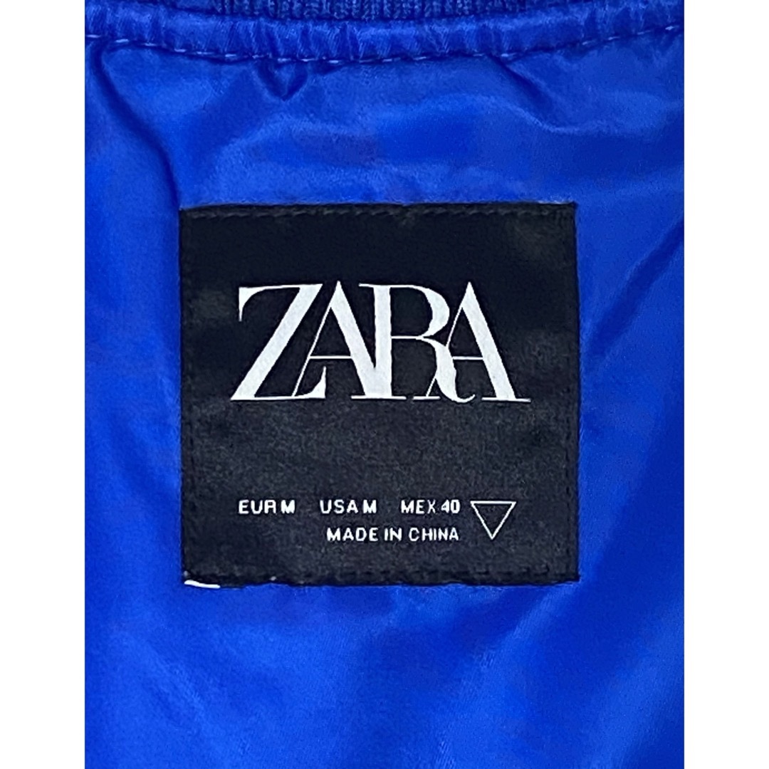 ZARA - ZARA ブルー スタジャン(ボンバージャケット)の通販 by ZARA - ZARA ブルー スタジャン(ボンバージャケット)の通販 by