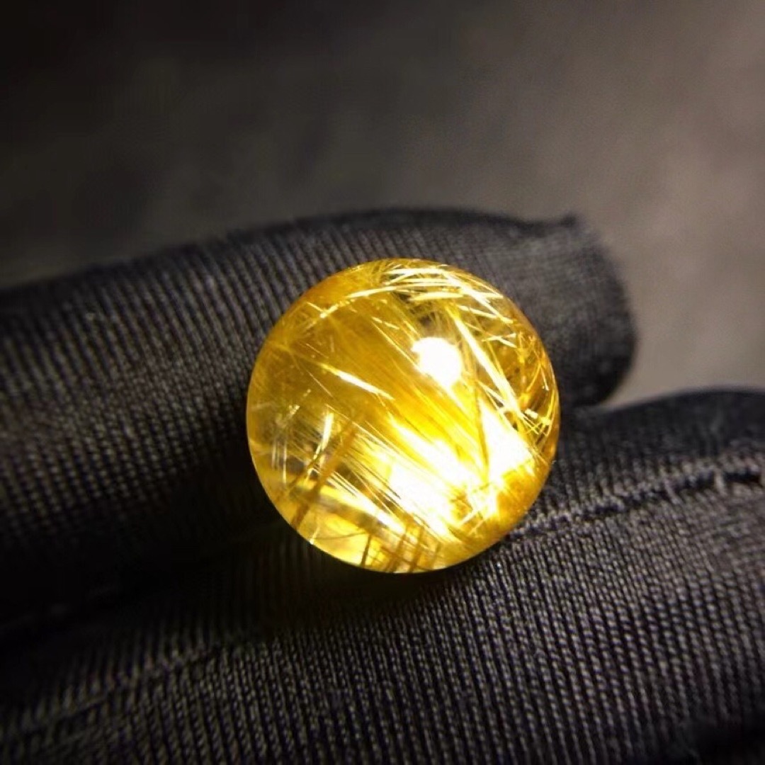 ⭐︎【天然】タイチンクオーツ 丸玉 14.4mm ⭐︎【天然】タイチンクオーツ 丸玉 14.4mm