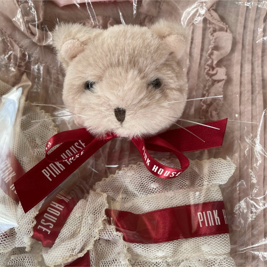 PINK HOUSE - ピンクハウス Animal Happy Jam ワンピース 猫 PINK HOUSE - ピンクハウス Animal Happy Jam ワンピース 猫