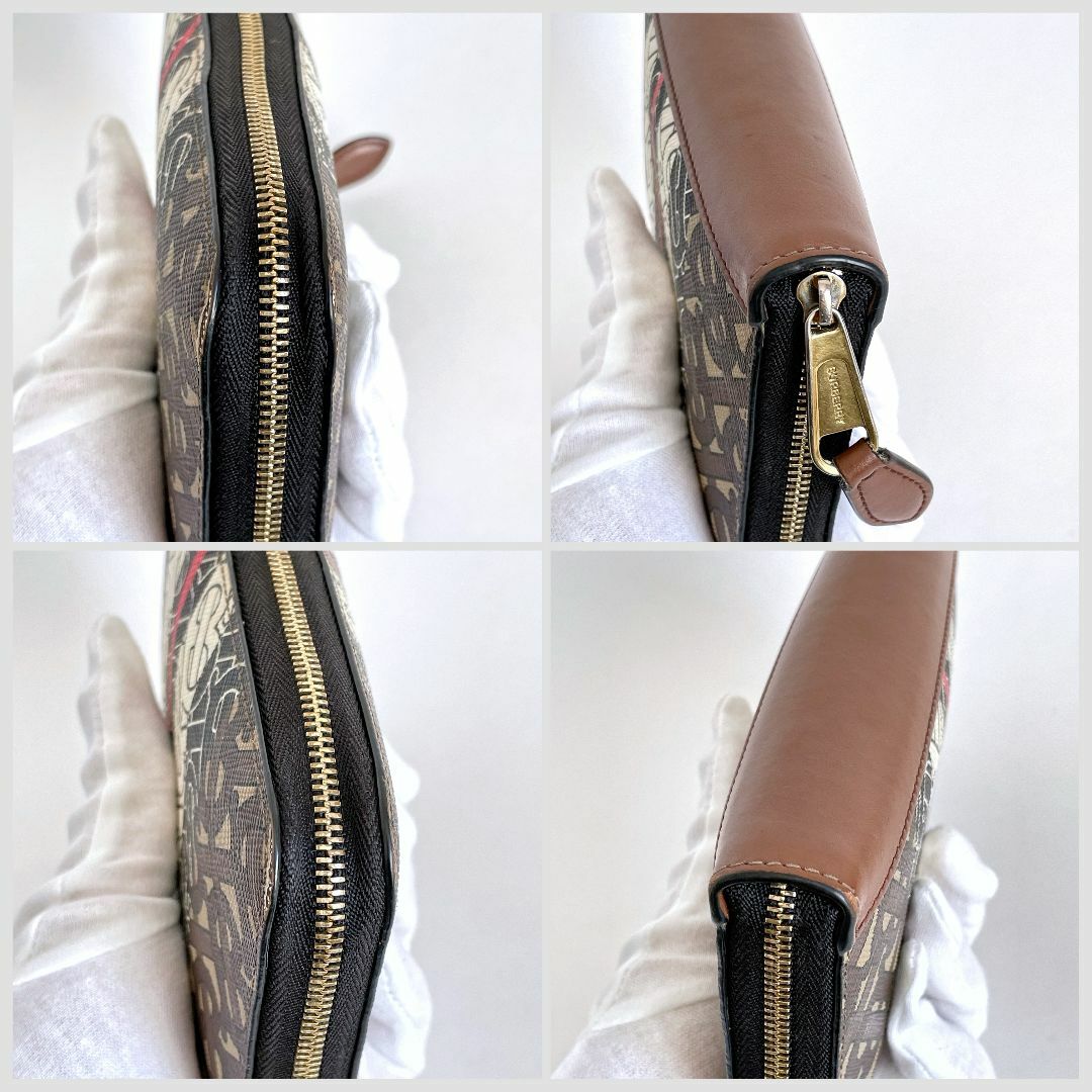 BURBERRY - BURBERRY バーバリー PVC 長財布 ラウンドファスナー BURBERRY - BURBERRY バーバリー PVC 長財布 ラウンドファスナー