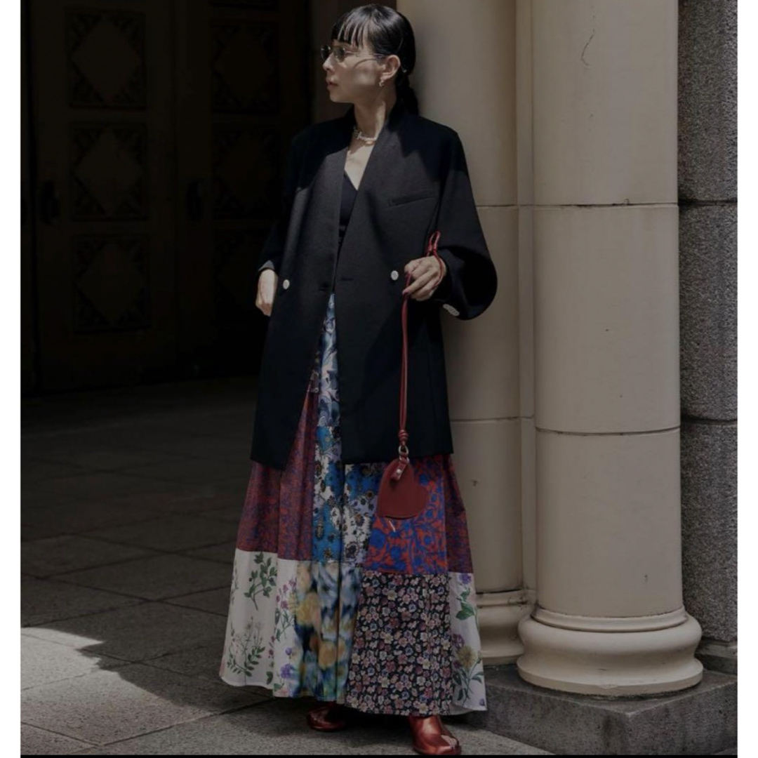 LIBERTY PATCHWORK MLT SKIRT アメリ AMERI - ロングスカート LIBERTY PATCHWORK MLT SKIRT アメリ AMERI - ロングスカート
