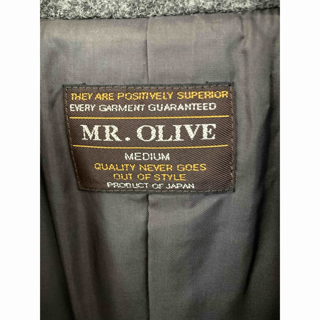 MR.OLIVEミスターオリーブチェスターコートハリスツイード MR.OLIVEミスターオリーブチェスターコートハリスツイード