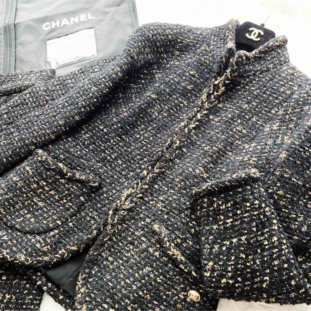 CHANEL - 極美品 CHANELシャネル ツイード 2019 グリポア CHANEL - 極美品 CHANELシャネル ツイード 2019 グリポア