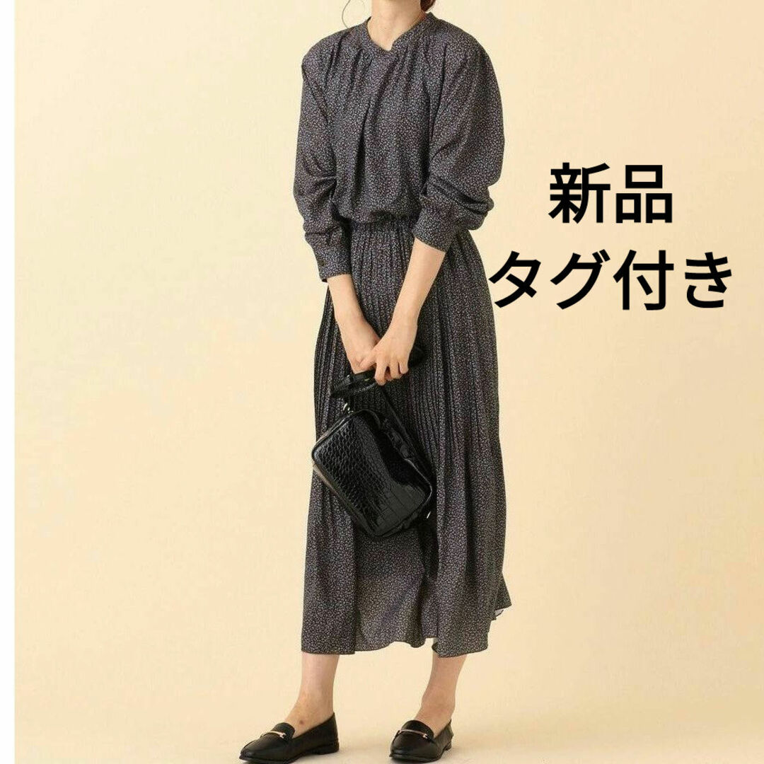 anyFAM - anyFAM 花柄 レトロフラワープリント ロングワンピース anyFAM - anyFAM 花柄 レトロフラワープリント ロングワンピース