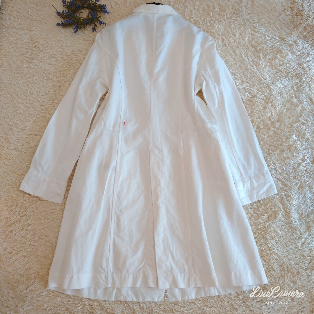 フランス製☆CASEY CASEY リネンコットン ショップコート ロング M フランス製☆CASEY CASEY リネンコットン ショップコート ロング M