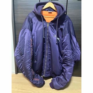 VETEMENTS - vetements TFD ボンバージャケット パープル 極美品 VETEMENTS - vetements TFD ボンバージャケット パープル 極美品
