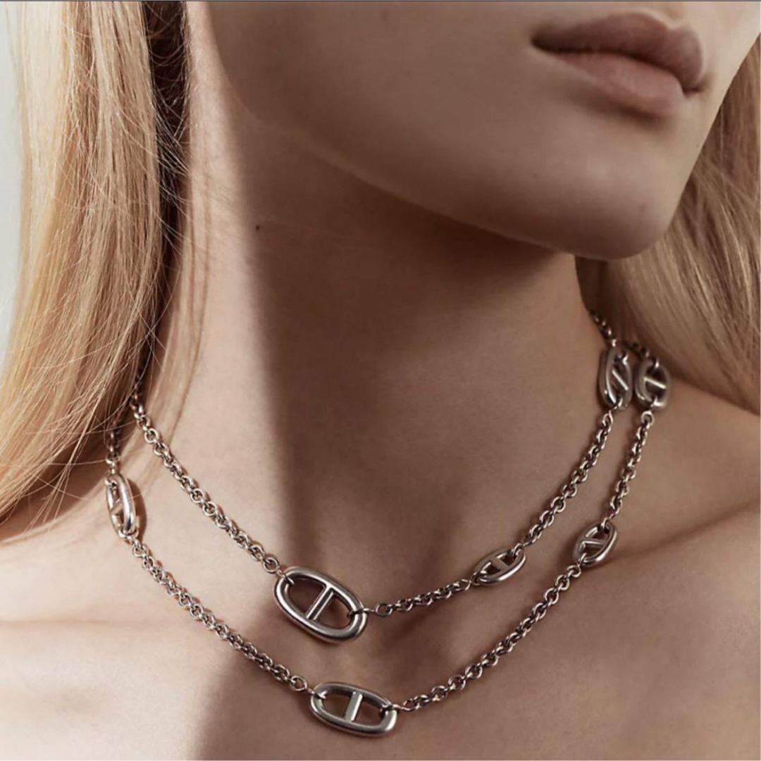 HERMES - 【新品】エルメスロングネックレス シェーヌダンクル HERMES - 【新品】エルメスロングネックレス シェーヌダンクル