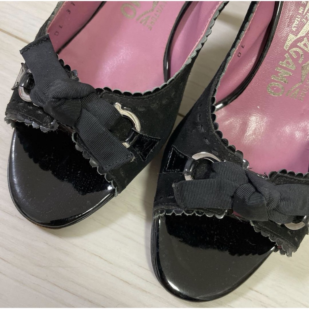 Salvatore Ferragamo - フェラガモ スエード パンプス 正規品の Salvatore Ferragamo - フェラガモ スエード パンプス 正規品の