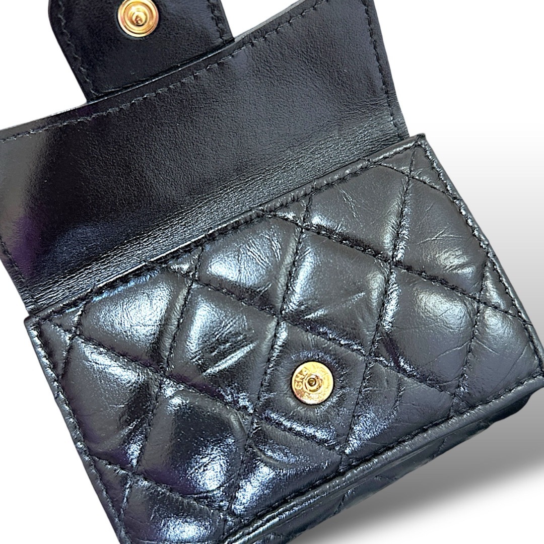 極美品!CHANEL 2.55 マトラッセ☆三つ折り財布 ナノウォレット 財布 極美品!CHANEL 2.55 マトラッセ☆三つ折り財布 ナノウォレット 財布