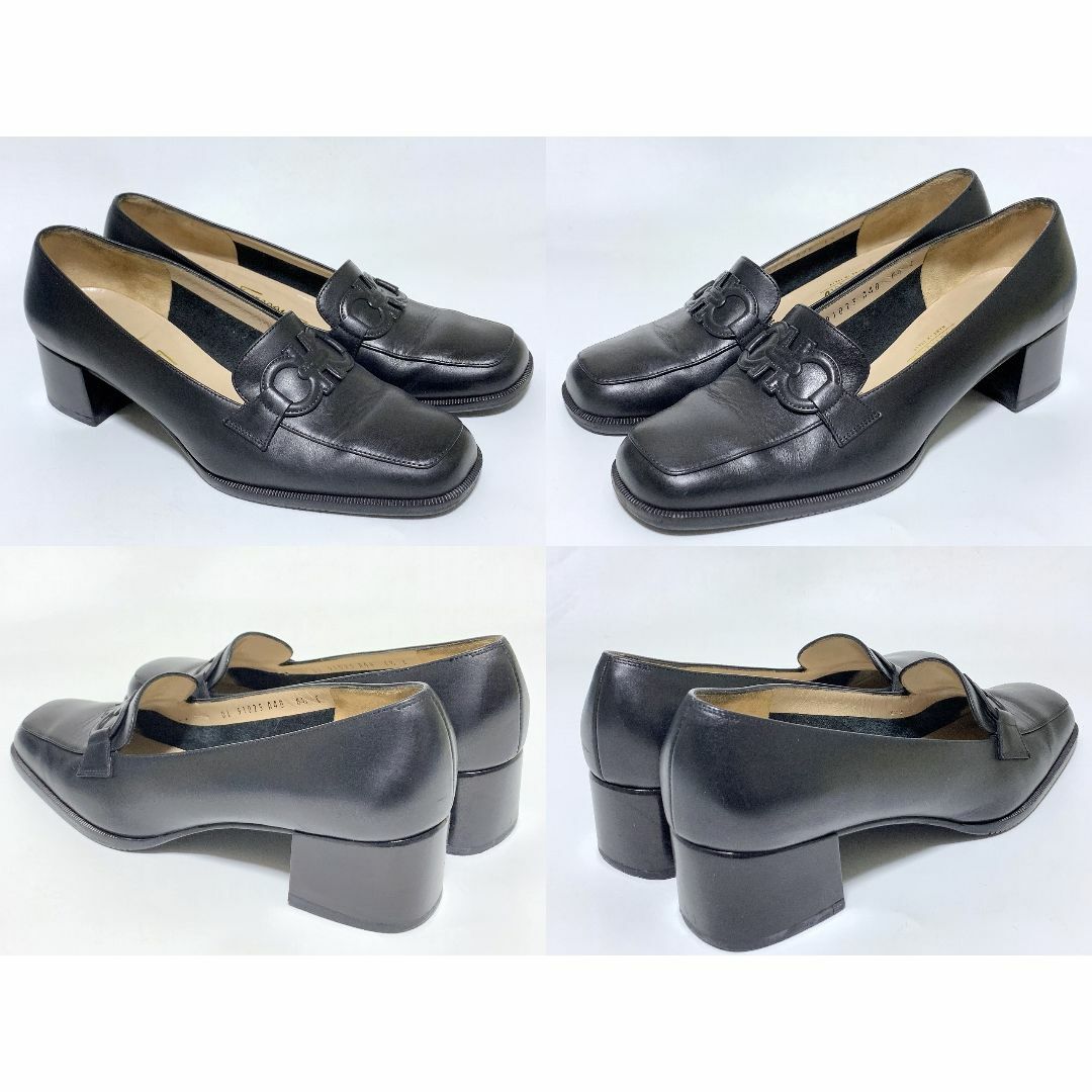 フェラガモ 6.5≒23.5cm パンプス 黒 jcu フェラガモ 6.5≒23.5cm パンプス 黒 jcu