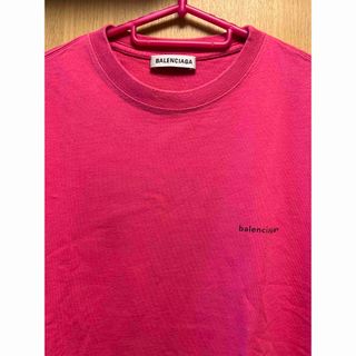 BALENCIAGA(Tシャツ/カットソー(半袖/袖なし) ・ ピンク/桃色系 BALENCIAGA(Tシャツ/カットソー(半袖/袖なし) ・ ピンク/桃色系