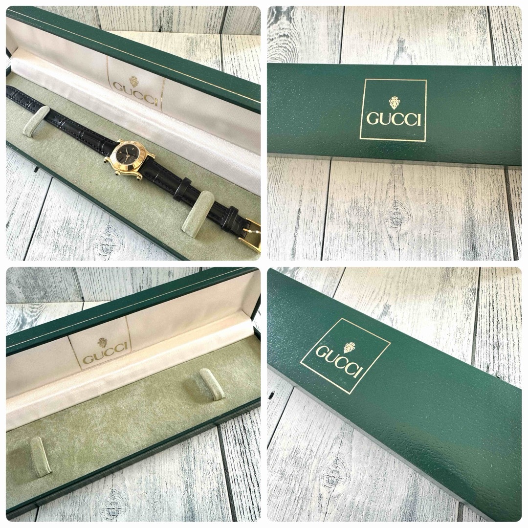 GUCCI - 【電池交換済】GUCCI グッチ 6500P 腕時計 ブラック GUCCI - 【電池交換済】GUCCI グッチ 6500P 腕時計 ブラック