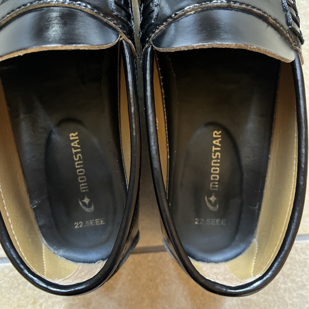 MOONSTAR - MOONSTAR ローファー 22.5 E E E 黒の通販 by あゆ's MOONSTAR - MOONSTAR ローファー 22.5 E E E 黒の通販 by あゆ's