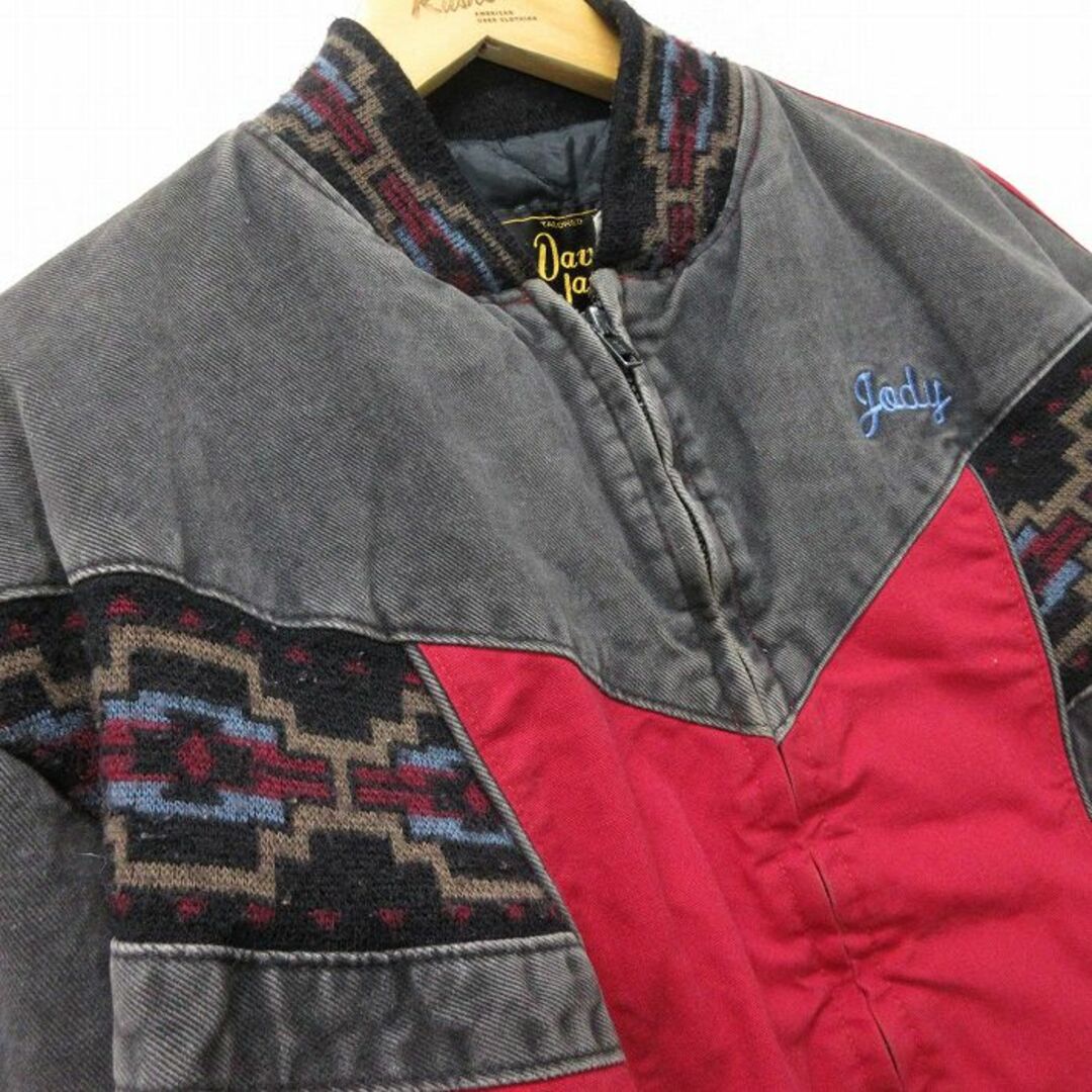 XL☆古着 長袖 ジャケット メンズ 90年代 90s 鳥 刺繍 XL☆古着 長袖 ジャケット メンズ 90年代 90s 鳥 刺繍