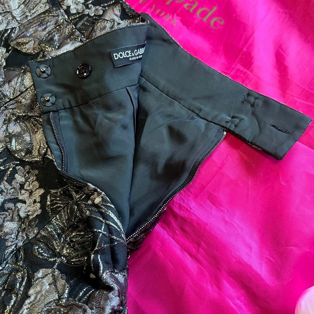 美品】DOLCE&GABBANA 総柄スカート ゴブラン織 ジャガード 38 美品】DOLCE&GABBANA 総柄スカート ゴブラン織 ジャガード 38