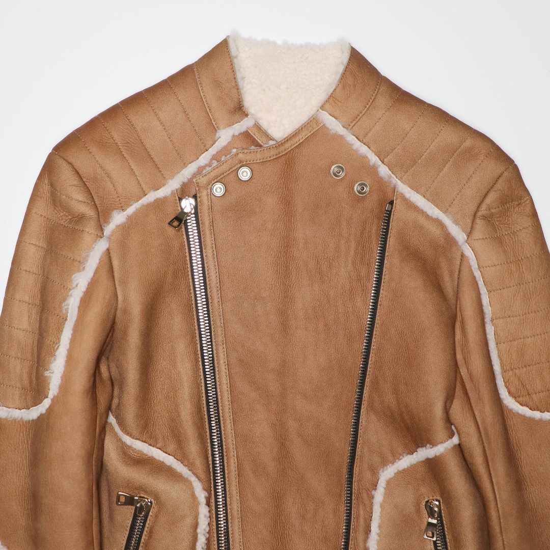 BALMAIN - バルマンオム 16AW 国内正規品 ムートンライダース 44 BALMAIN - バルマンオム 16AW 国内正規品 ムートンライダース 44