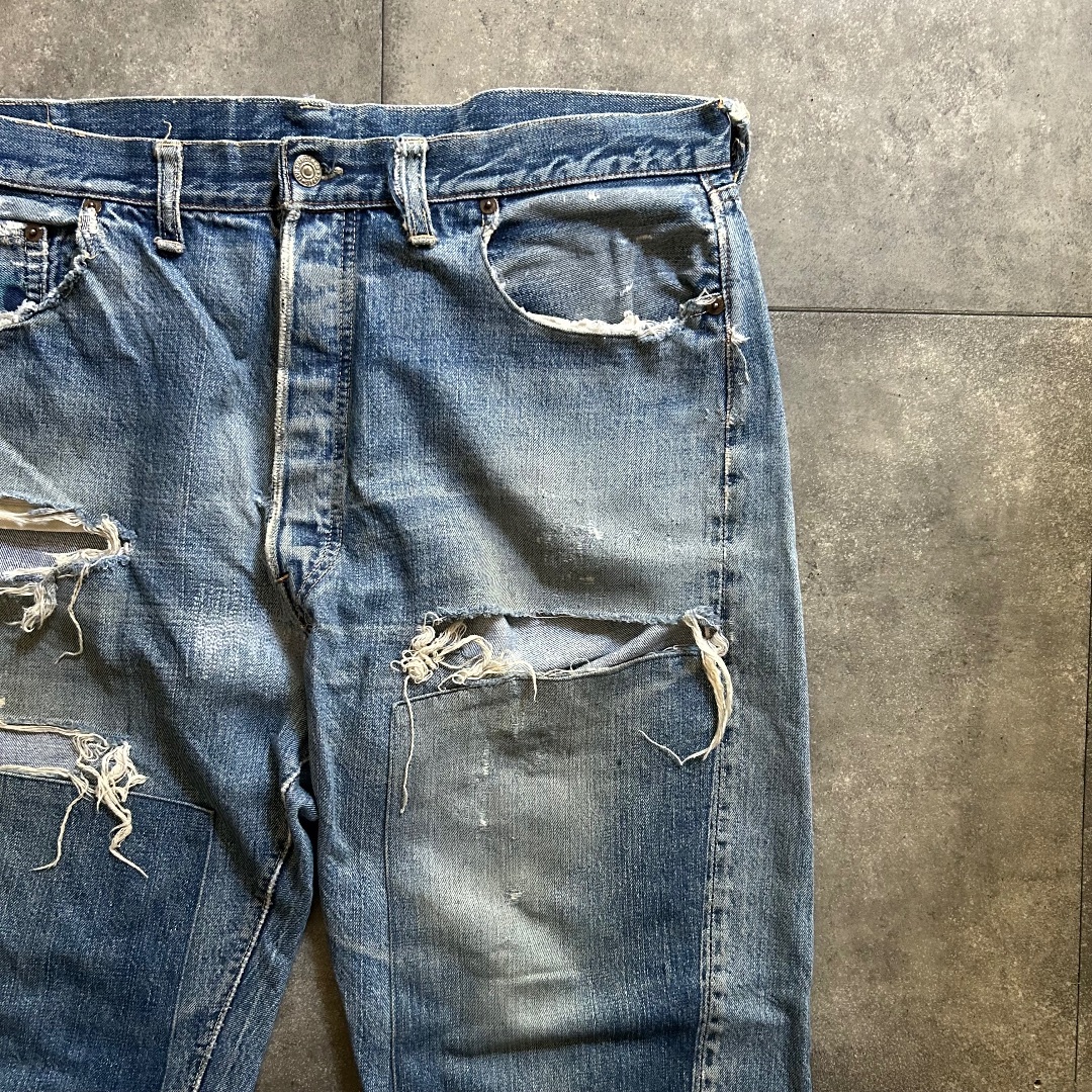 Levi's - 60s リーバイス501 BIG E デニム タイプモノ ボロ Levi's - 60s リーバイス501 BIG E デニム タイプモノ ボロ