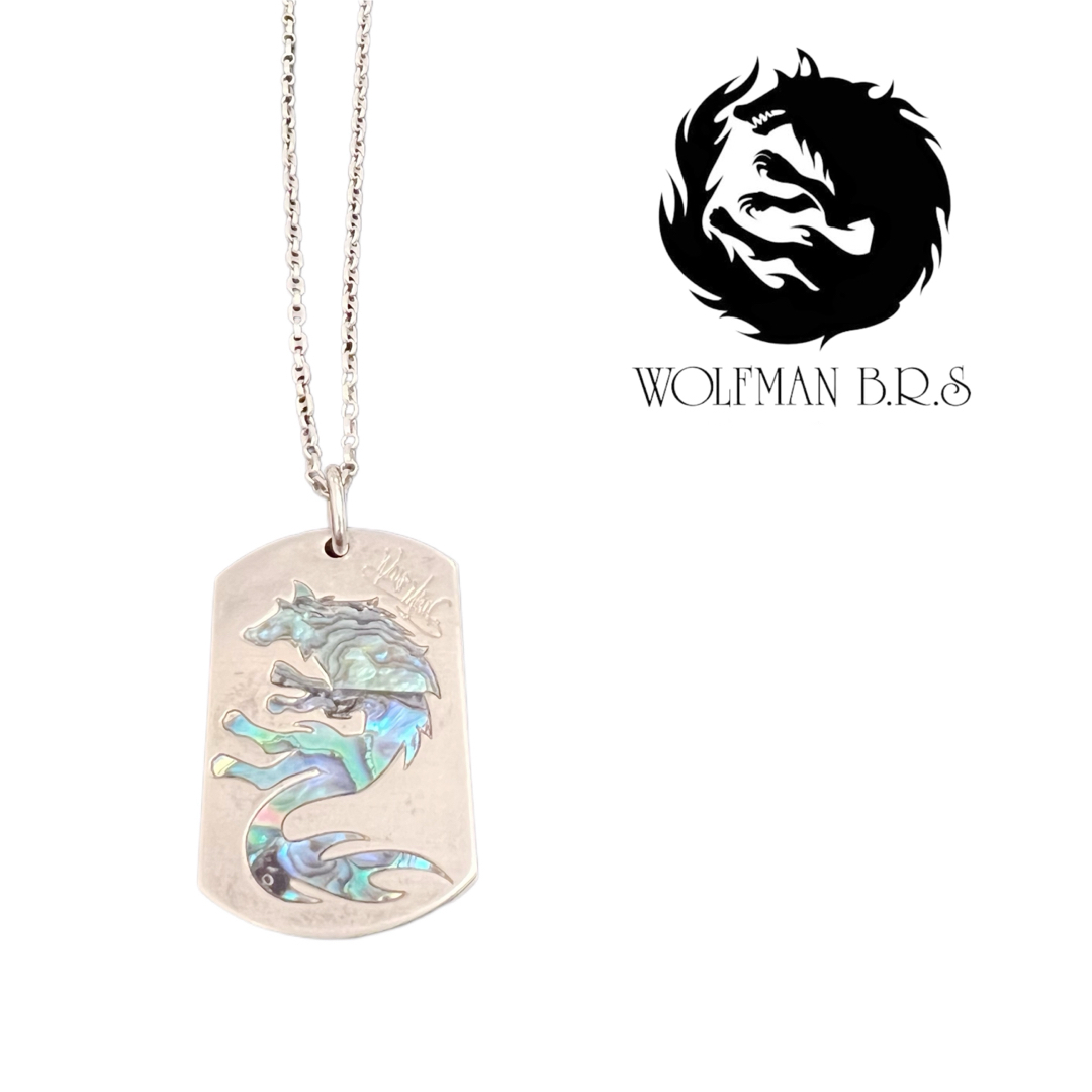 Wolfman B.R.S てこずっ シルバードッグタグネックレス Wolfman B.R.S てこずっ シルバードッグタグネックレス