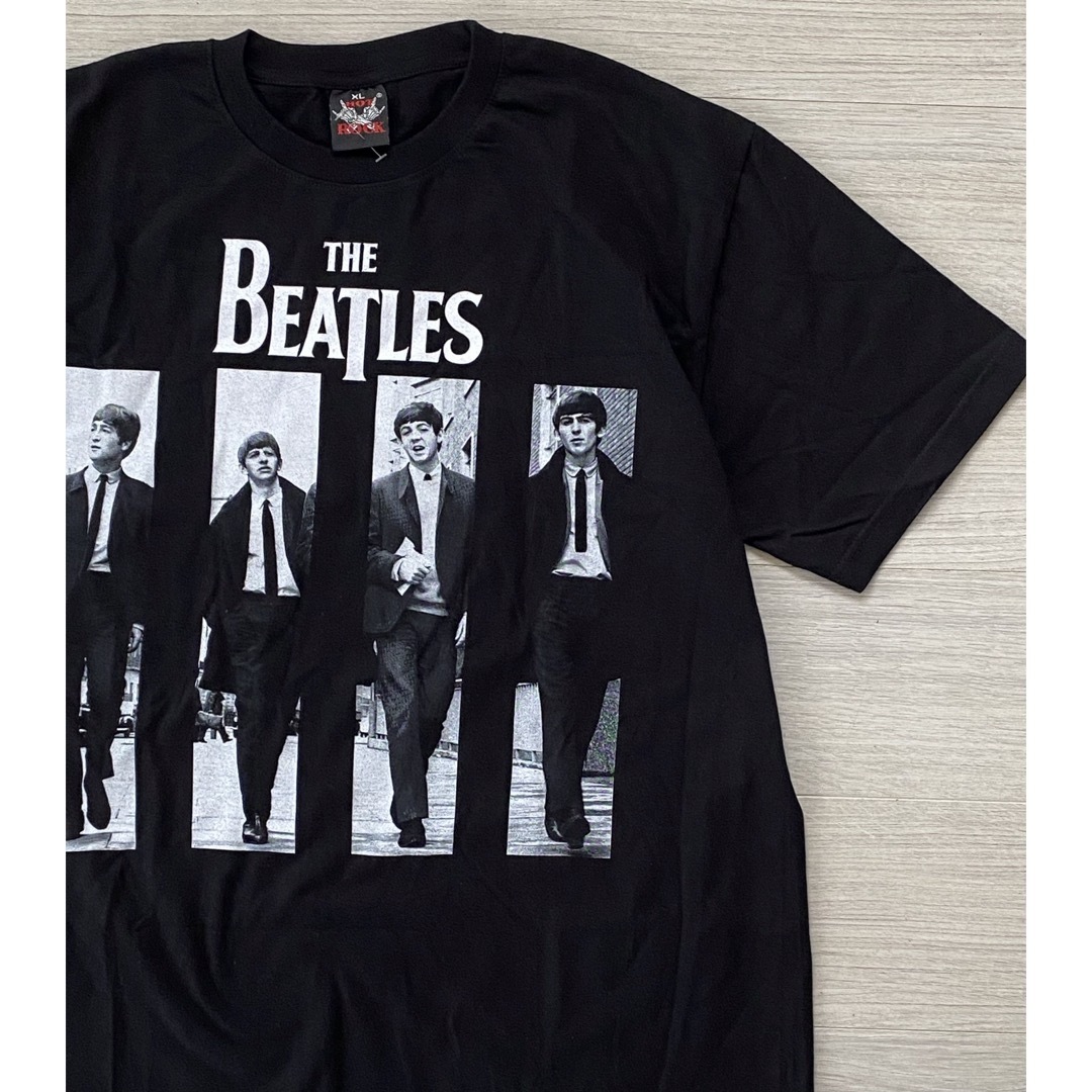 THE BEATLES - 新品 HOT ROCK ビートルズ ヴィンテージ バンドT THE BEATLES - 新品 HOT ROCK ビートルズ ヴィンテージ バンドT