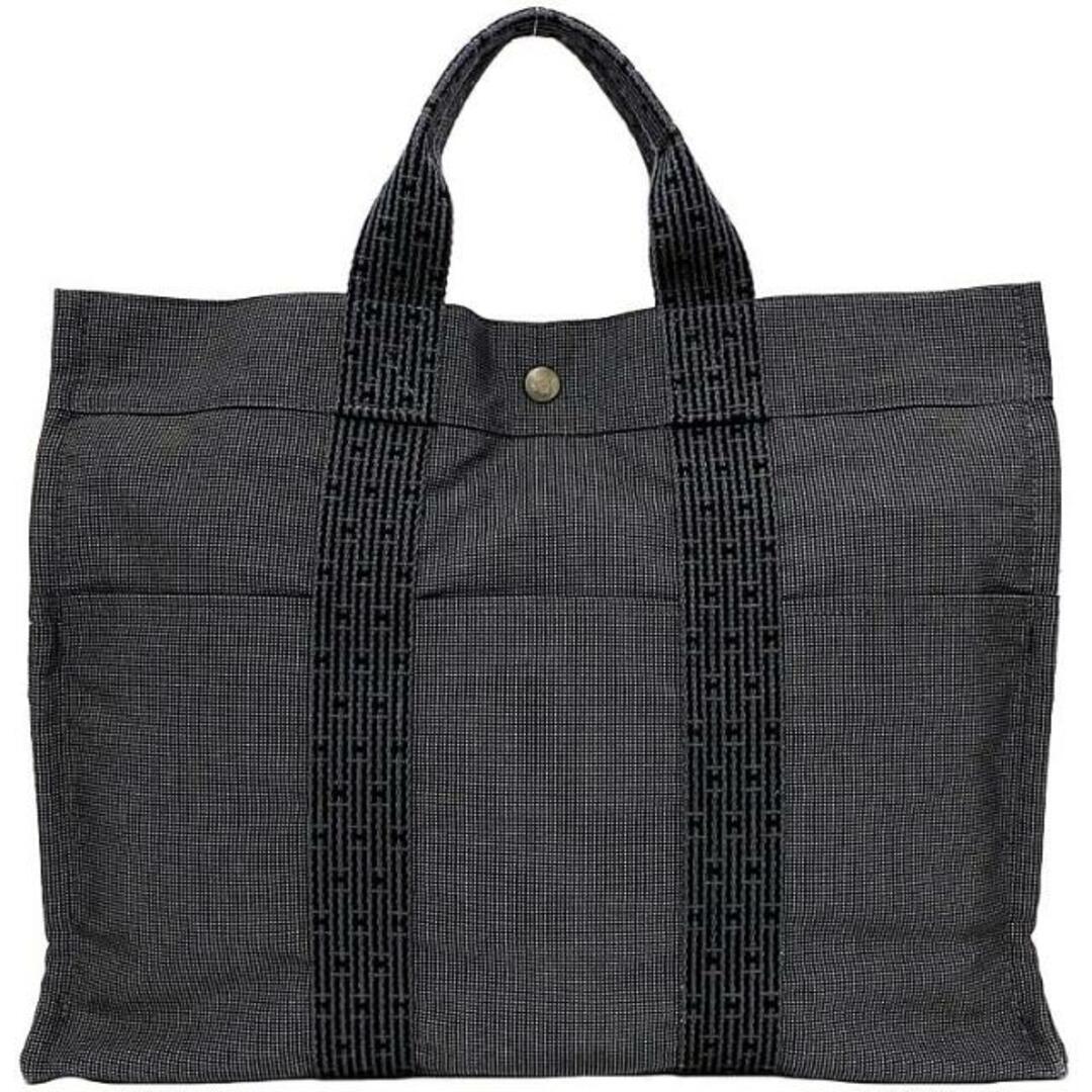 エルメス トートバッグ トート MM グレー エールライン 美品 エルメス トートバッグ トート MM グレー エールライン 美品