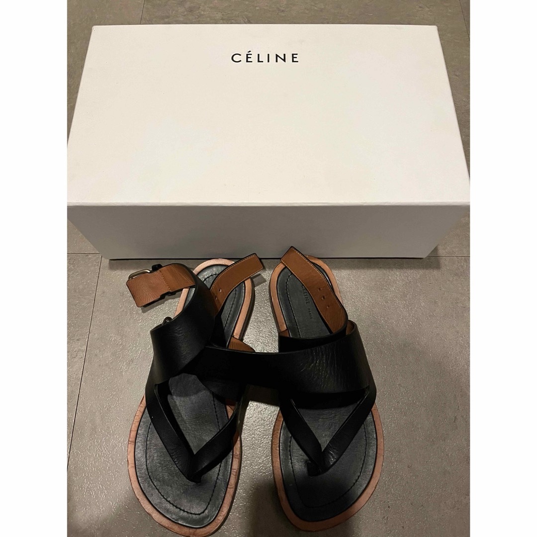 CELINE(セリーヌ) サンダル 黒 36 CELINE(セリーヌ) サンダル 黒 36